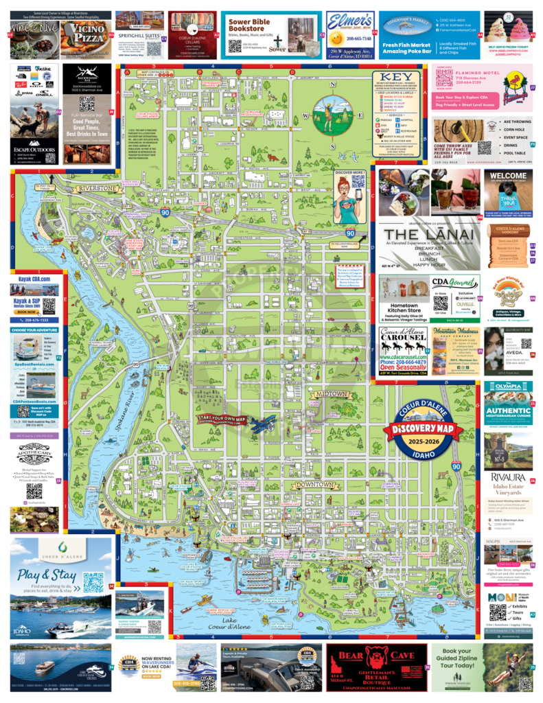 Coeur d’Alene, ID - Discovery Map