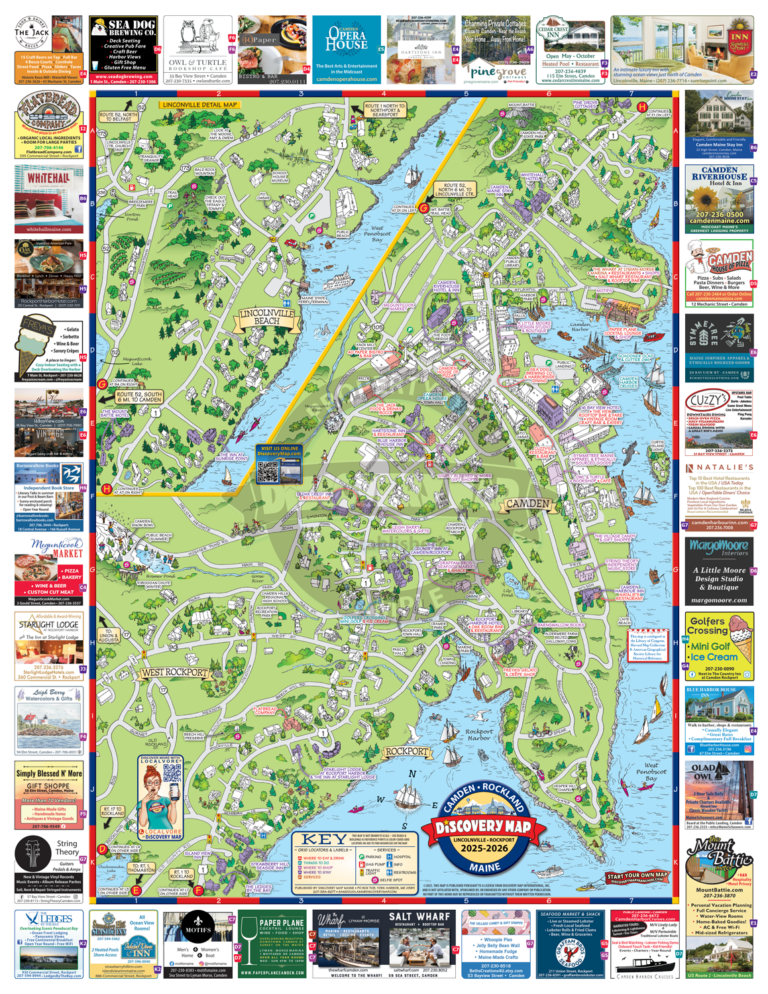Camden & Rockland, ME - Discovery Map