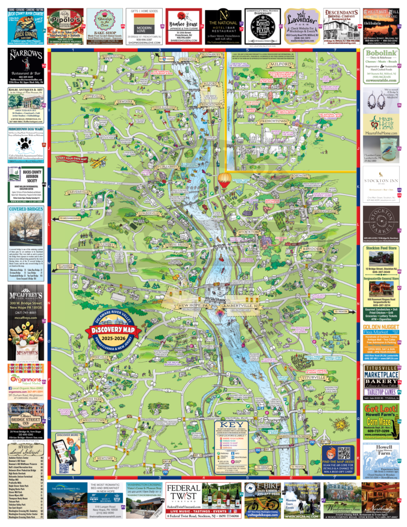 Delaware River Valley, PA and NJ - Discovery Map