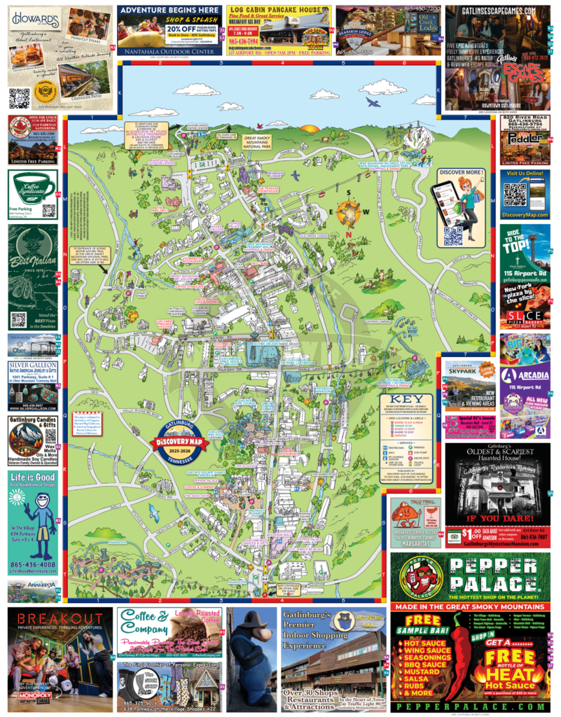 Gatlinburg, TN - Discovery Map