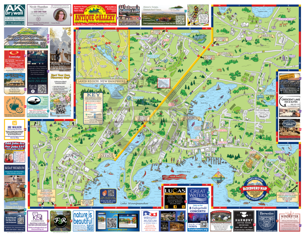 Laconia & Lakes Region, NH - Discovery Map