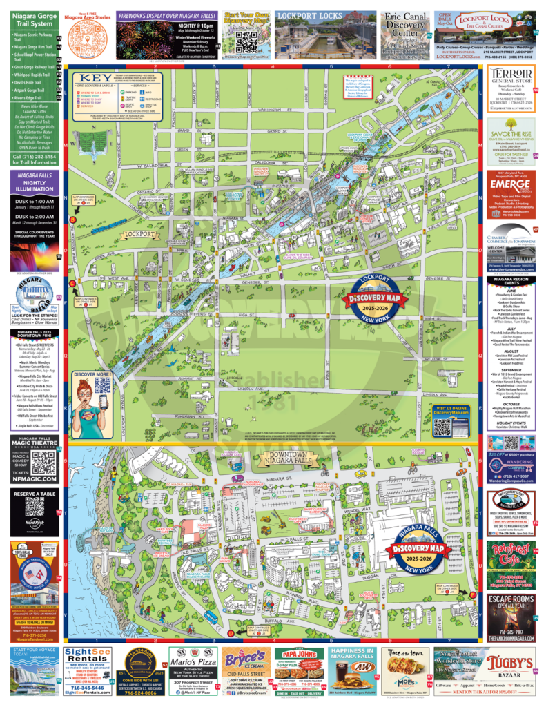 Niagara Falls USA - Discovery Map