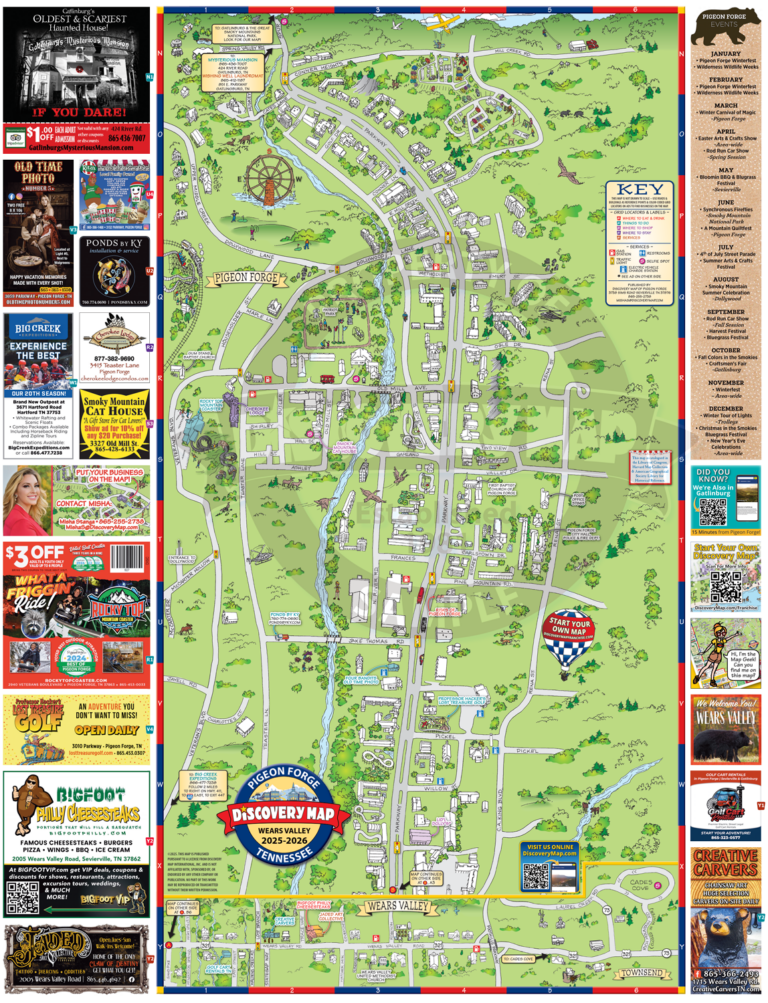 Pigeon Forge, TN - Discovery Map