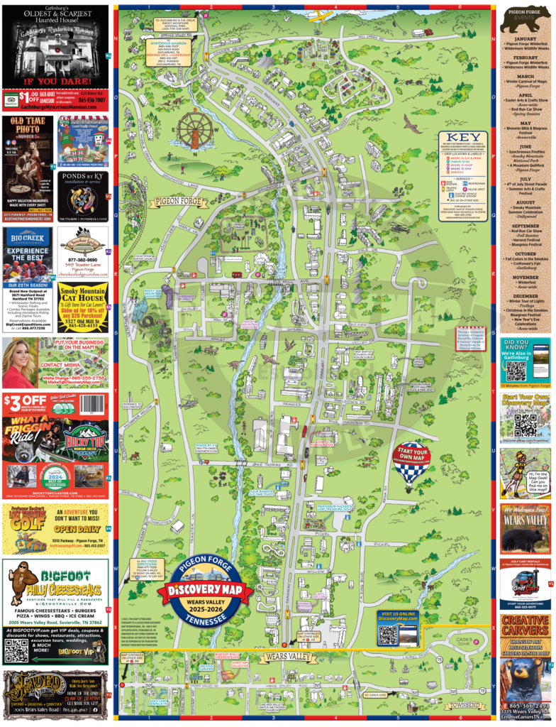 Pigeon Forge, TN - Discovery Map