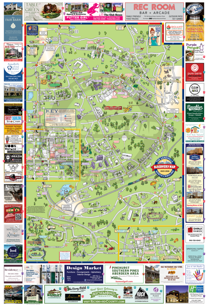 The Sandhills, NC - Discovery Map