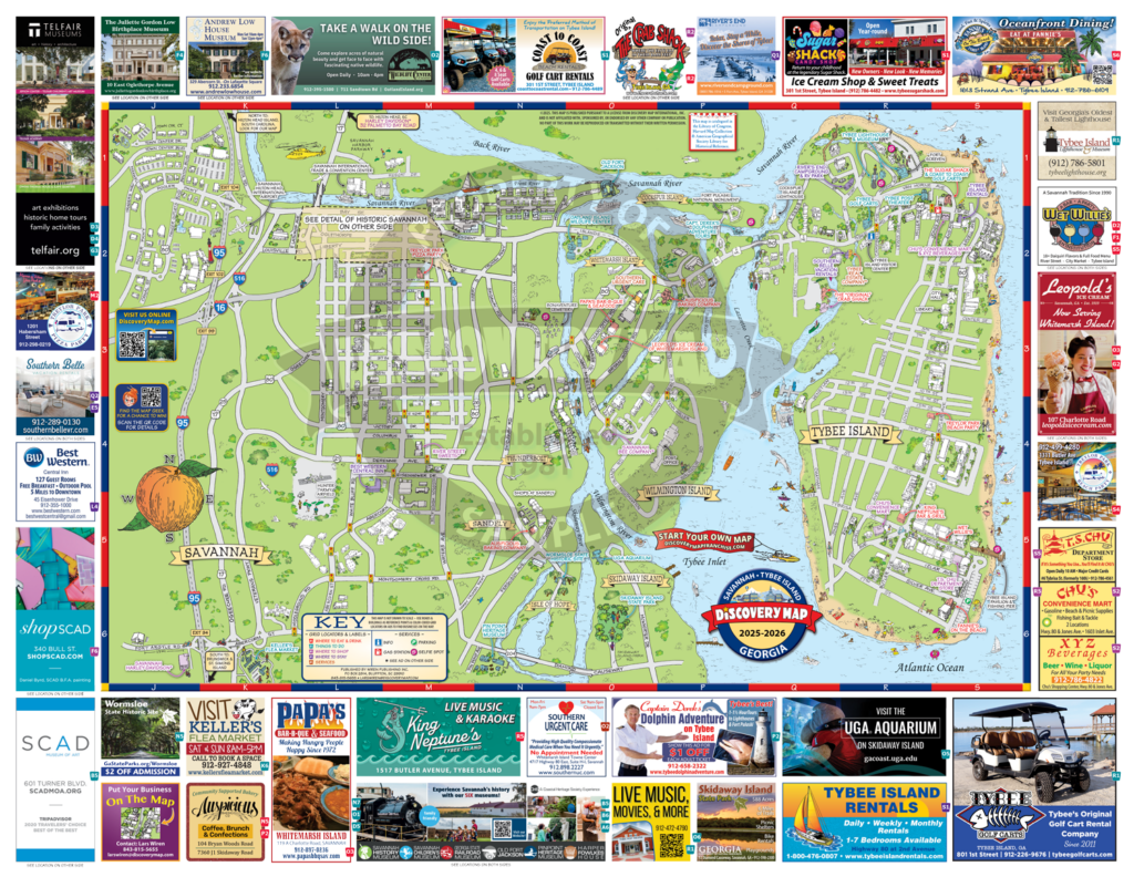 Savannah Hotel Map Getting Here | Visit Savannah